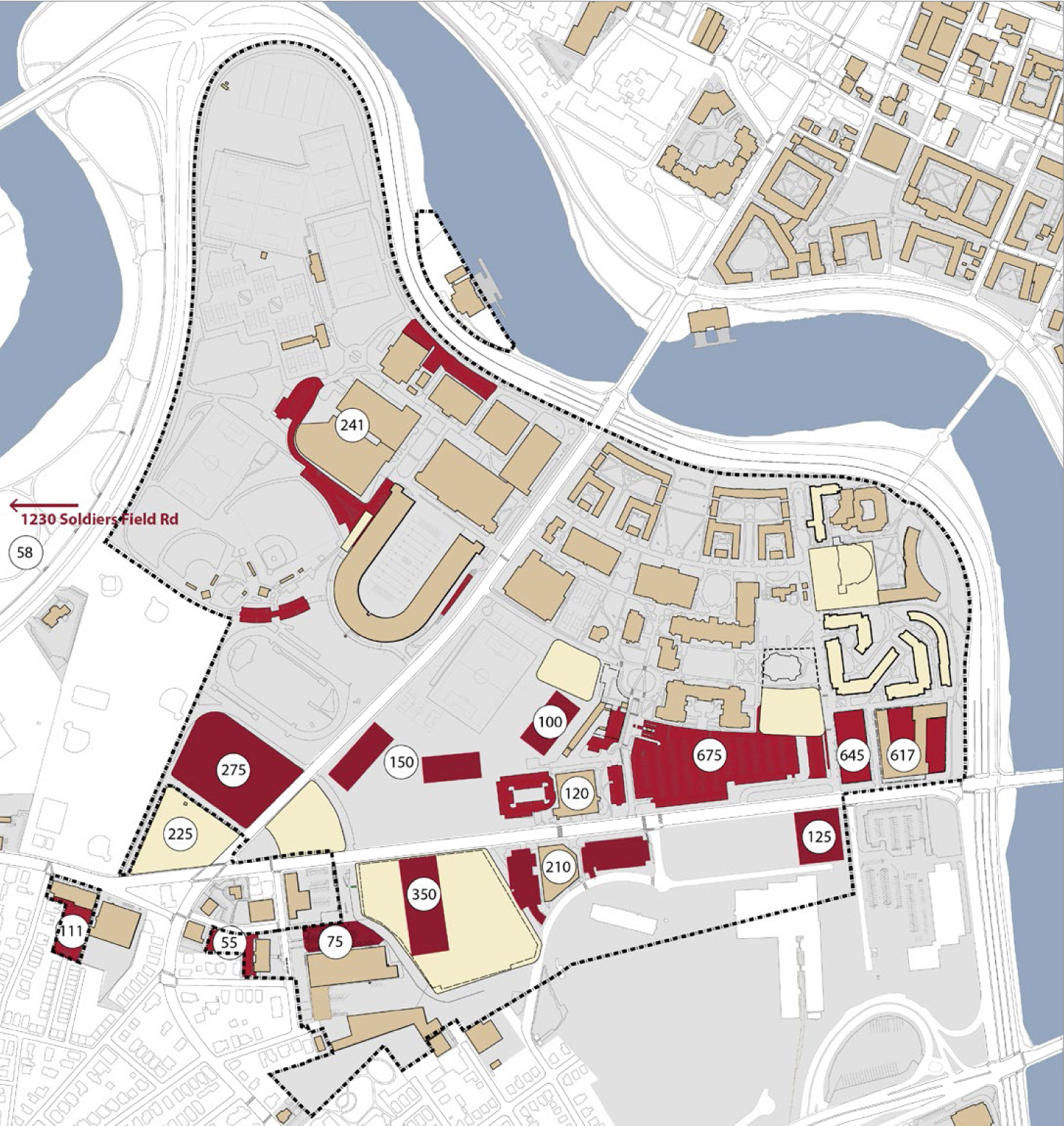 Harvard Business School Campus Map