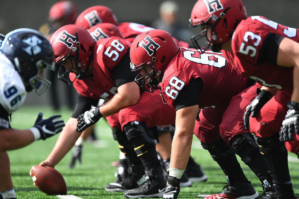 Crimson Football 2018: Harvard 36, San Diego 14 | Harvard Magazine