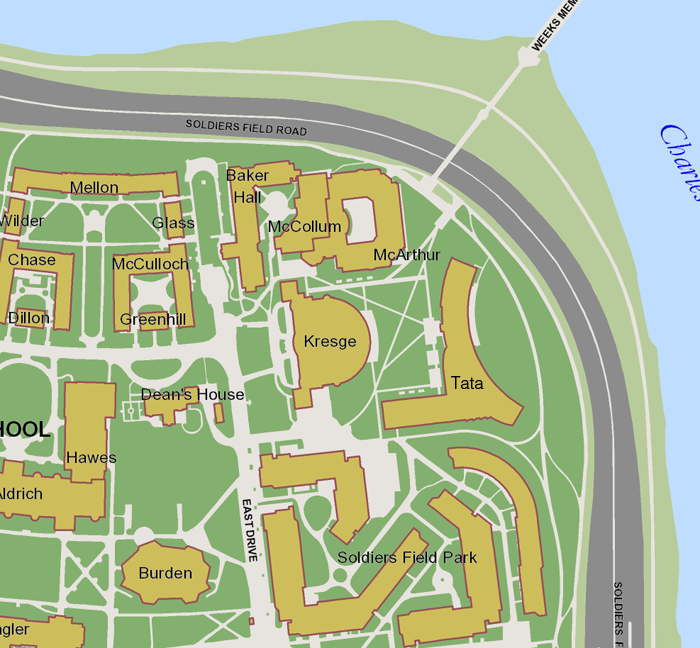 Harvard Business School Campus Map