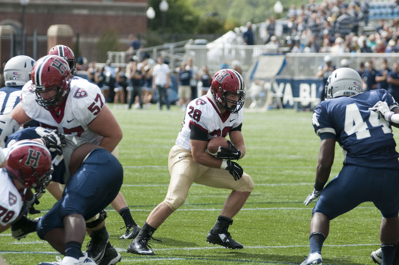Harvard bested Georgetown in football, 34-3, to make its record 3-0 ...