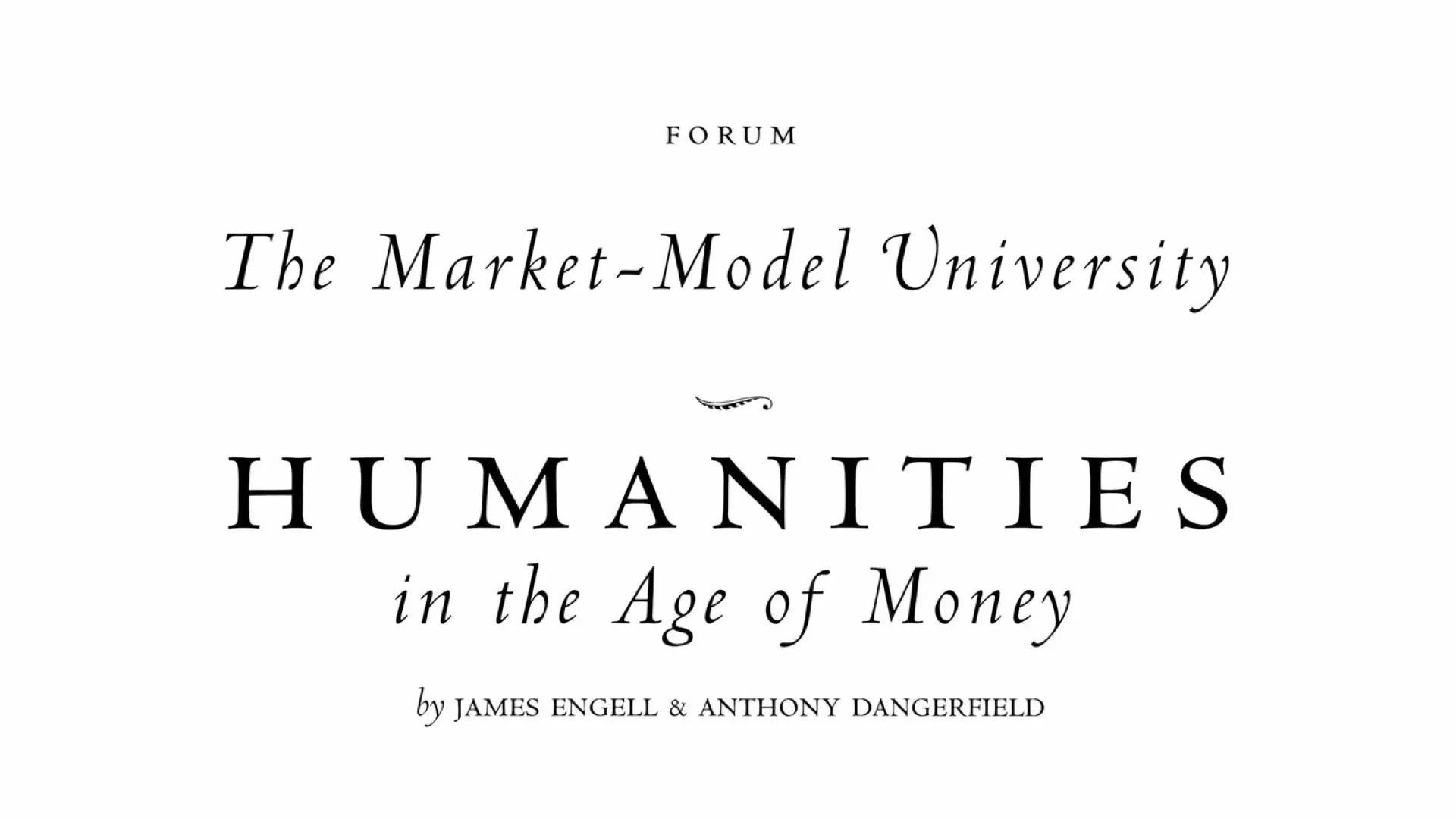 The Market-Model University | Harvard Magazine