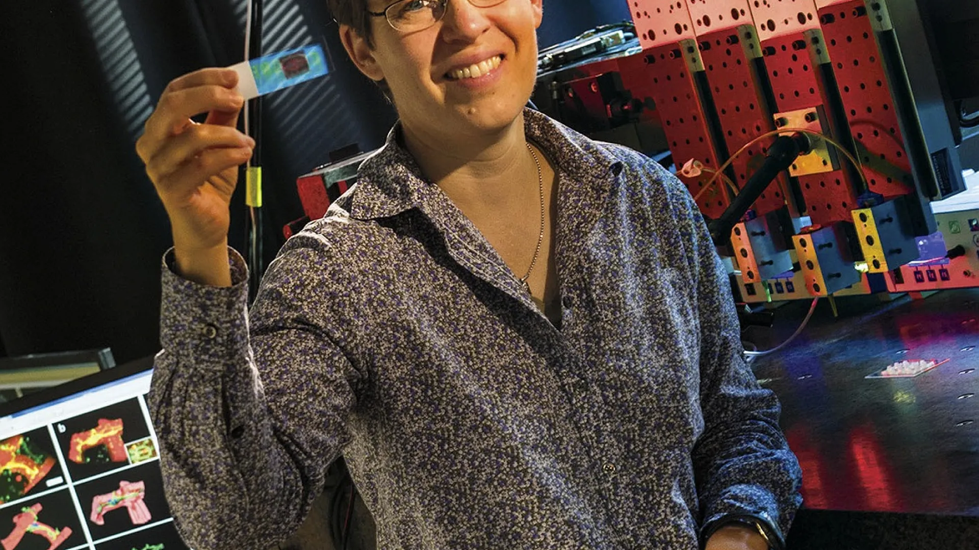 Harvard bioengineering professor Jennifer Lewis prints 3-D on a micron ...