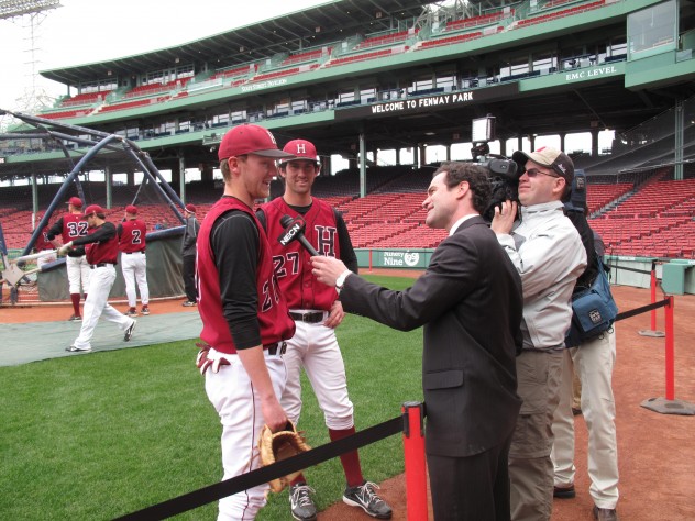 Harvard baseball's centennial at Fenway Park, Red Sox home | Harvard ...