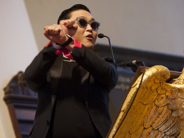 Korean rapper and YouTube star PSY speaks at Harvard | Harvard Magazine